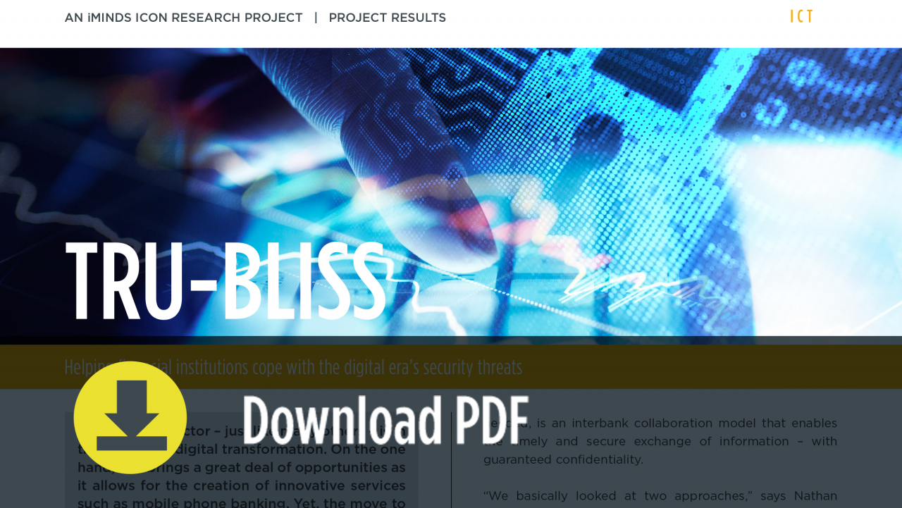 imec.icon project - TRU-BLISS